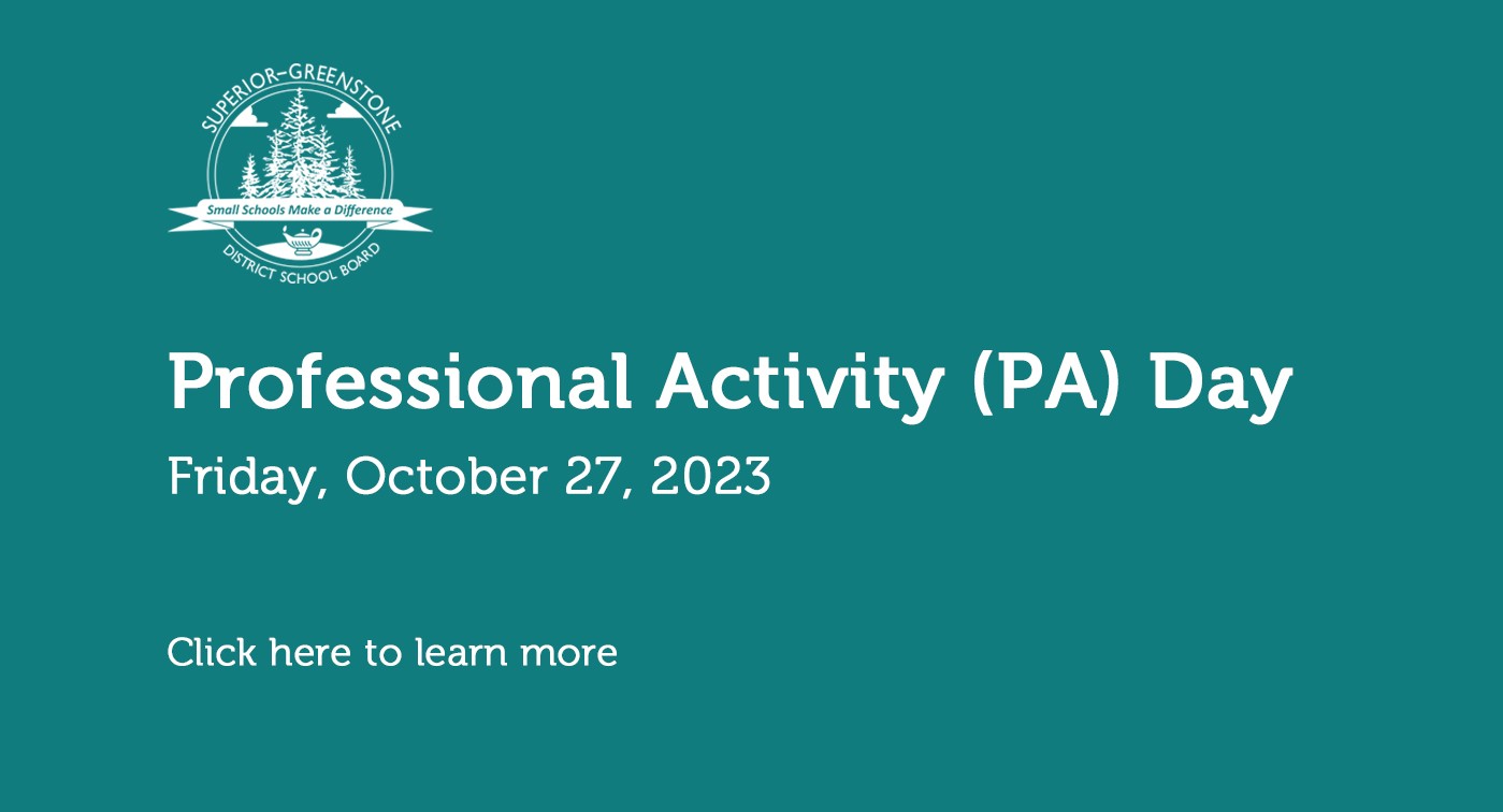 SGDSB - Welcome to Superior-Greenstone District School Board